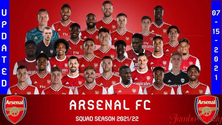 Arsenal FC Squad 2021/2022 Premier League. - Jambo Daily Arsenal FC Squad 2021/2022 Premier League. - Jambo Daily