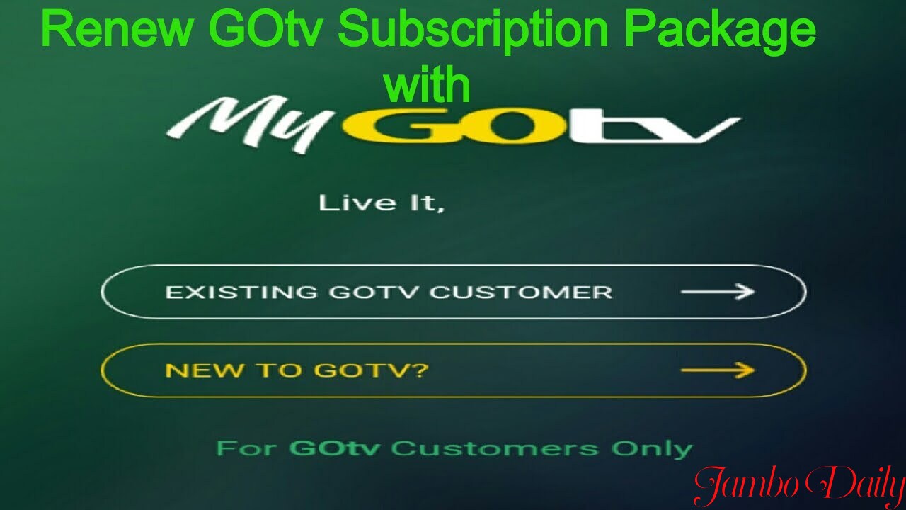 How to Pay Gotv Kenya Through M-Pesa.